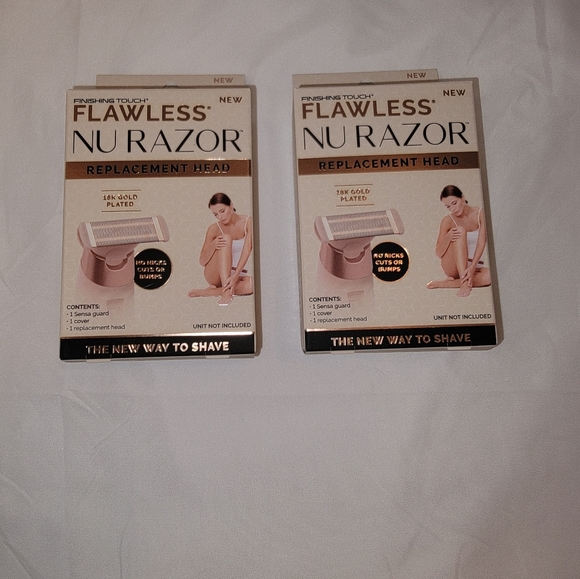 Skincare | 2 Pack Finishing Touch Flawless Nu Razor 18k Plated ...